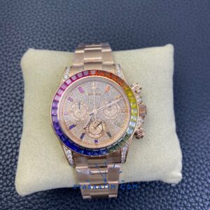 Rolex Daytona Rose Gold Rainbow Diamond Dial 116595RBOW