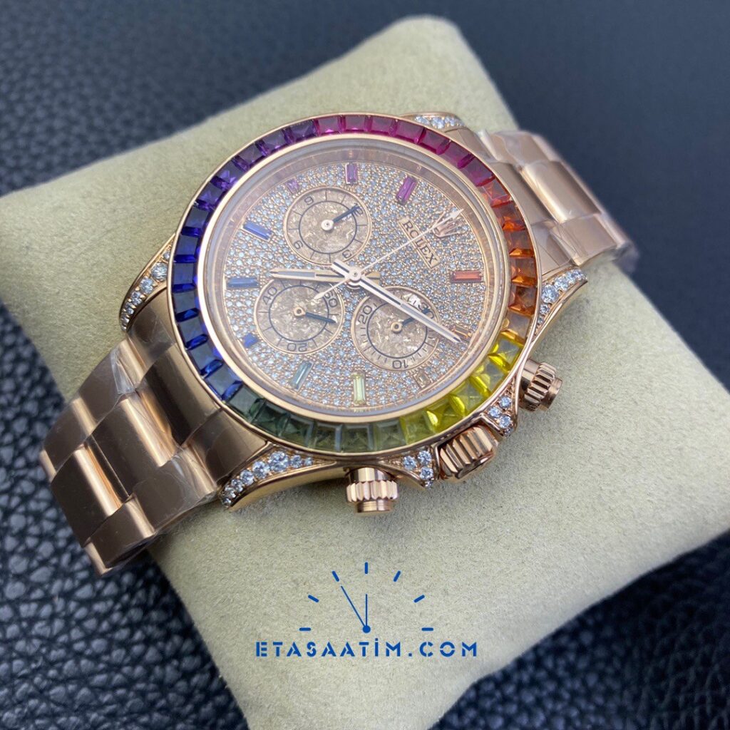 Rolex Daytona Rose Gold Rainbow Diamond Dial 116595RBOW